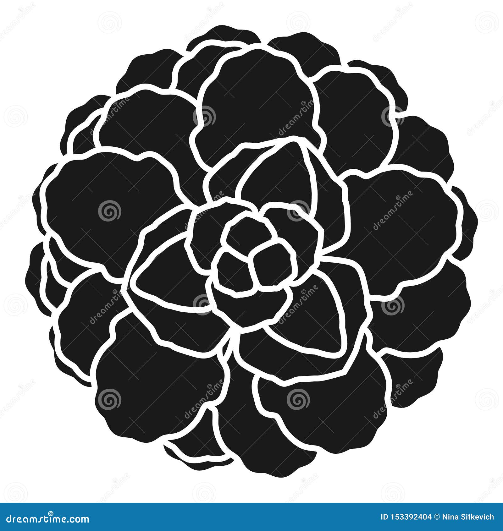 Succulent Green Icon, Simple Style Stock Vector - Illustration of ...