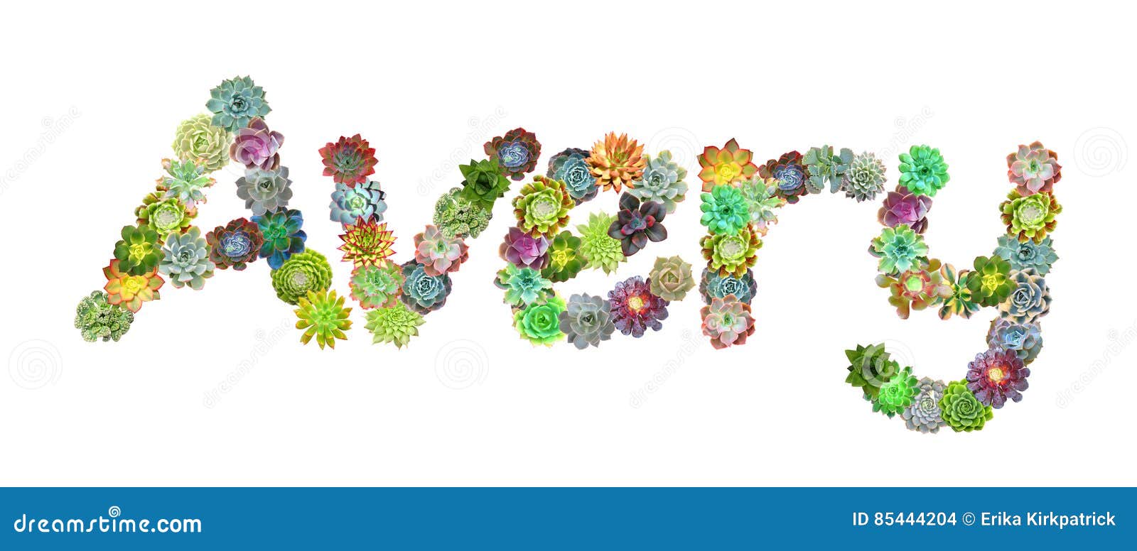 Avery Name Text Word With Love Heart Hand Written For Logo Typography ...