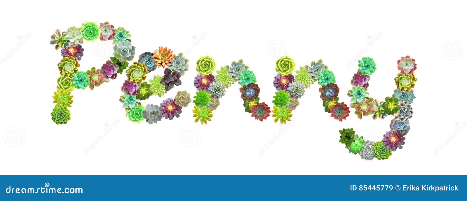 Penny Name Lettering Tinsels Cartoon Vector | CartoonDealer.com #120374817