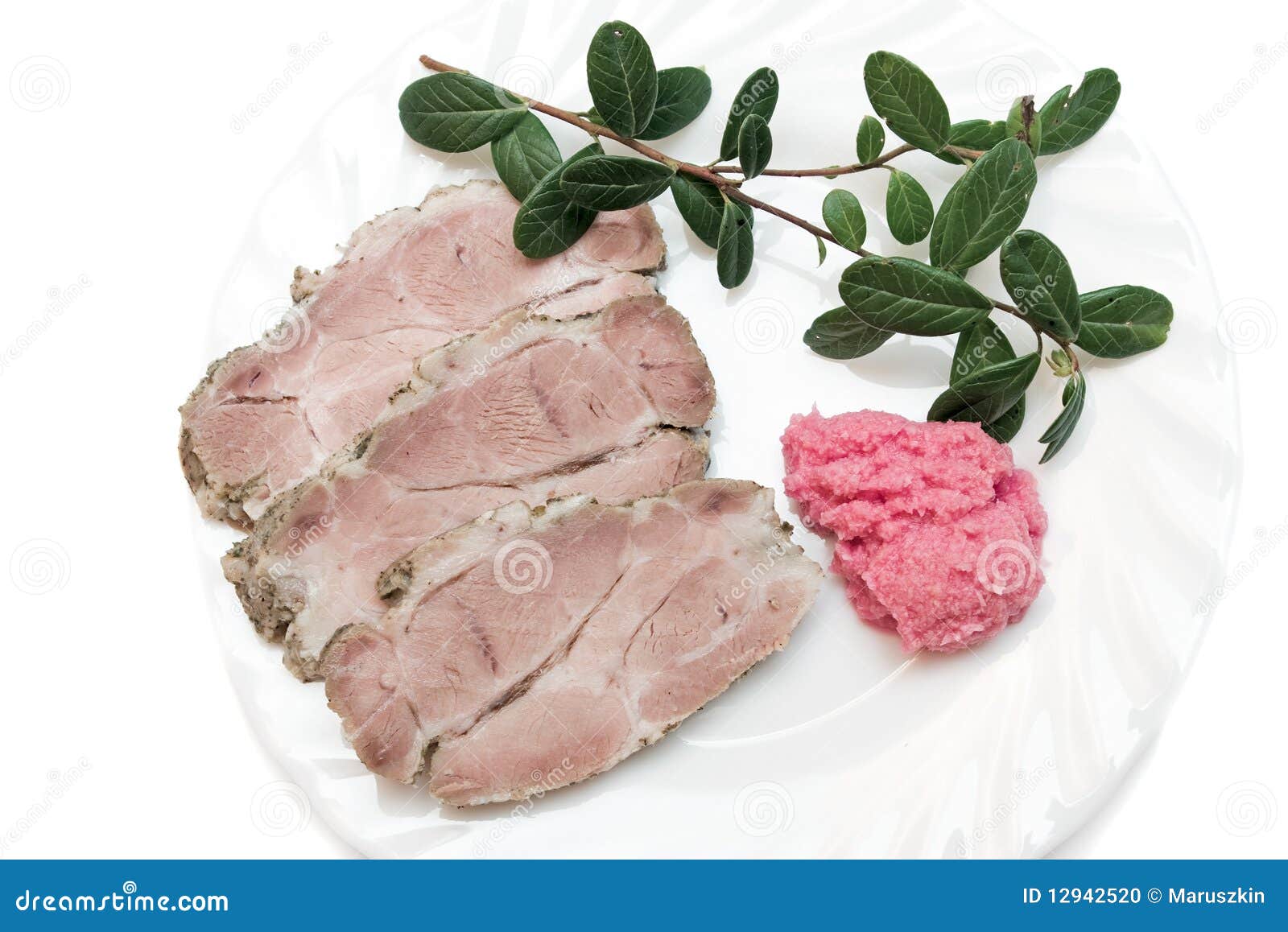 Succulent roast pork meat stock photo. Image of food - 12942520
