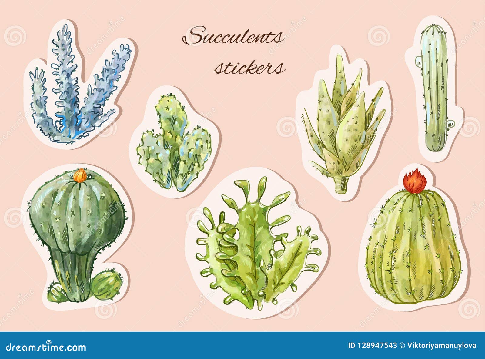 Spiky Stickers Stock Photo | CartoonDealer.com #8472222