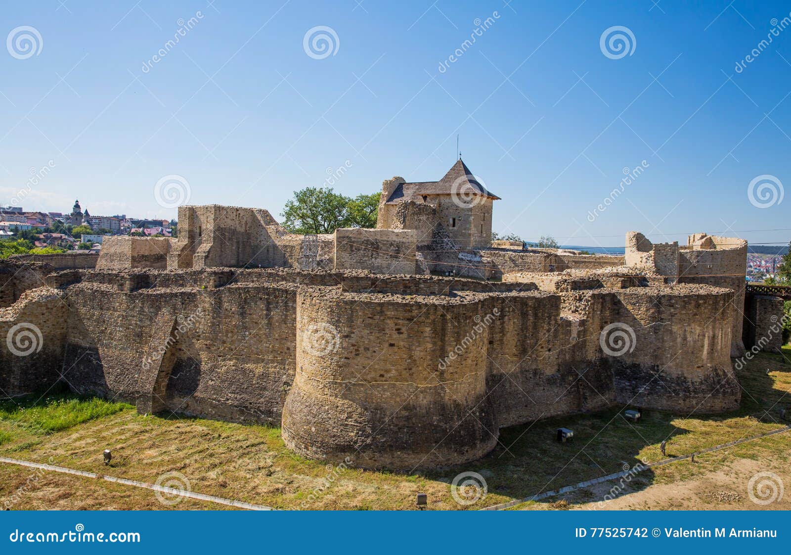 Suceava Fortress stock photo. Image of history, romania - 77525742
