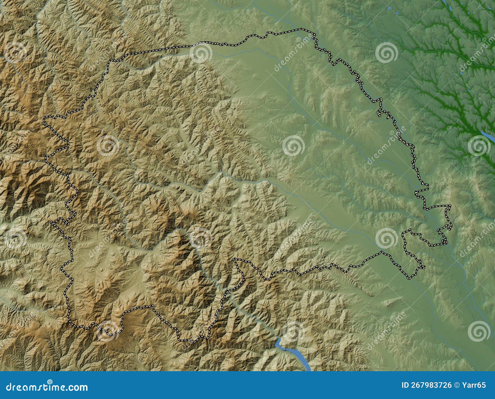 Suceava, Romania. Physical. No Legend Stock Illustration - Illustration ...