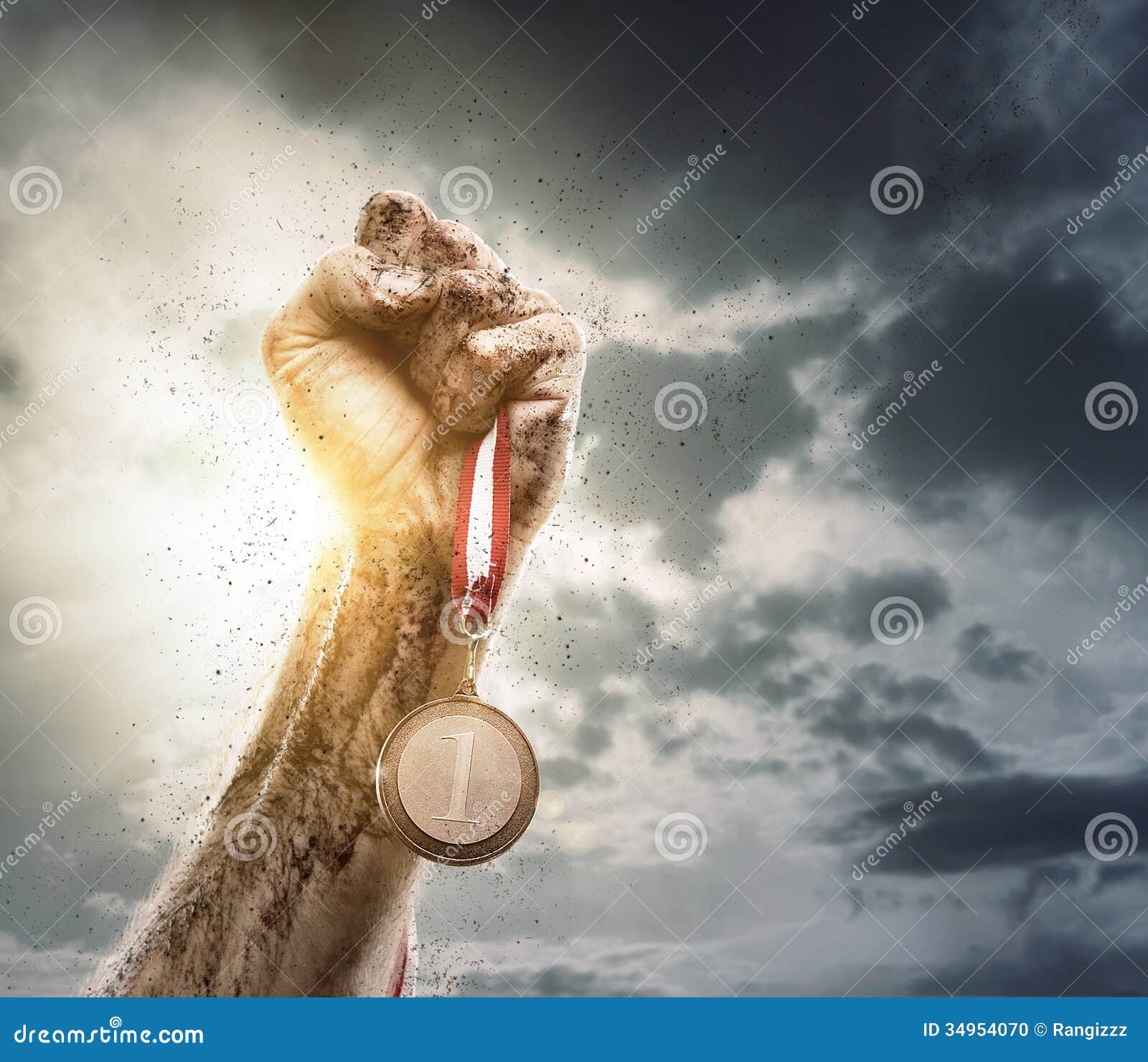 Sucesso foto de stock. Imagem de orgulho, prêmio, nuvem - 34954070