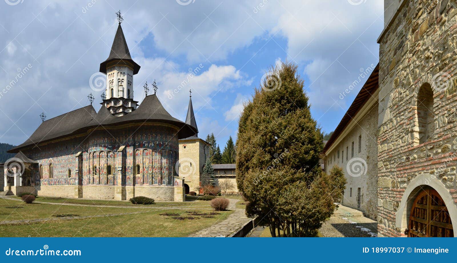 Sucevita Monastery - Romanian UNESCO Heritage Stock Image - Image of ...