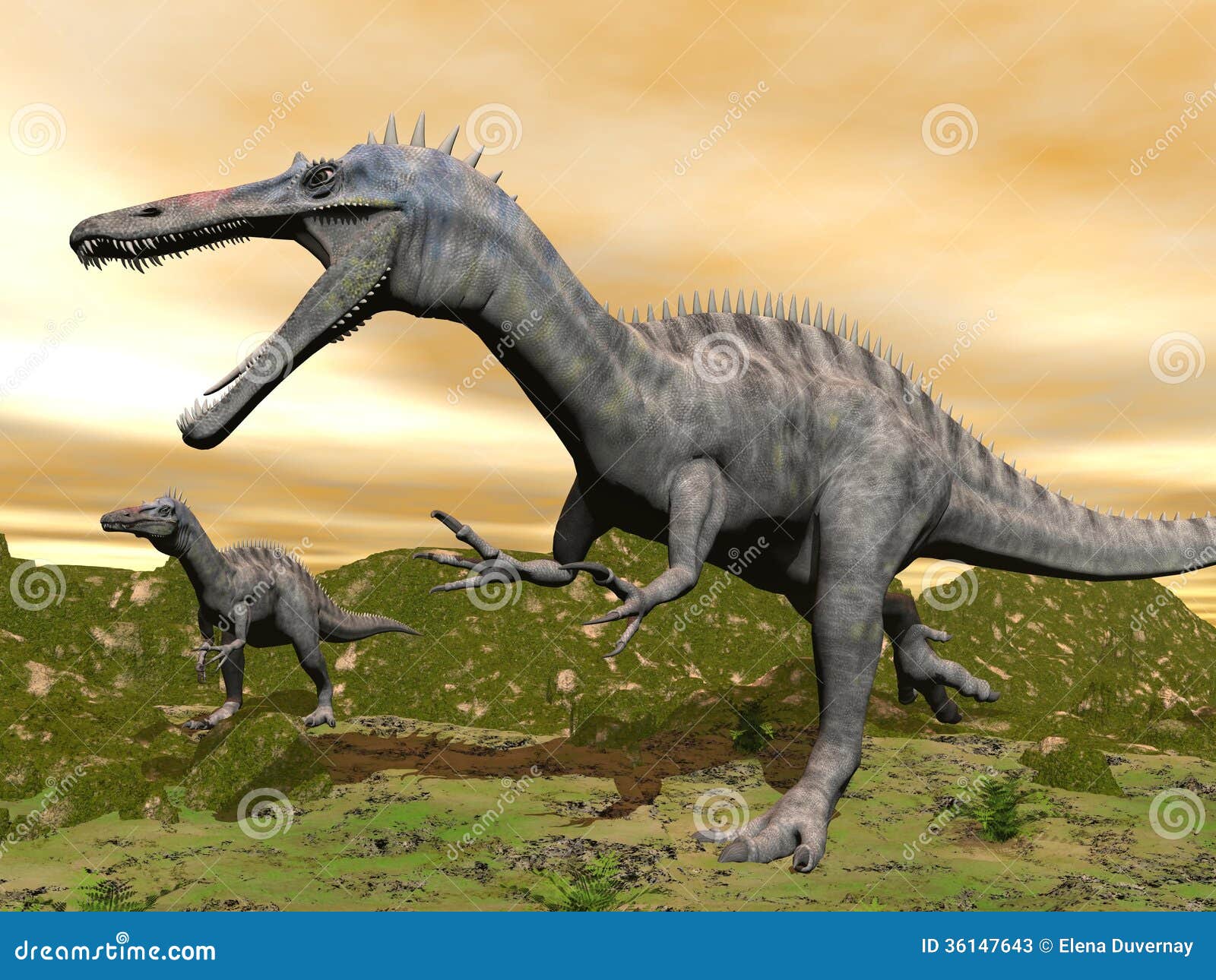 Suchomimus Dinosaurs Royalty-Free Stock Photo | CartoonDealer.com #26037765