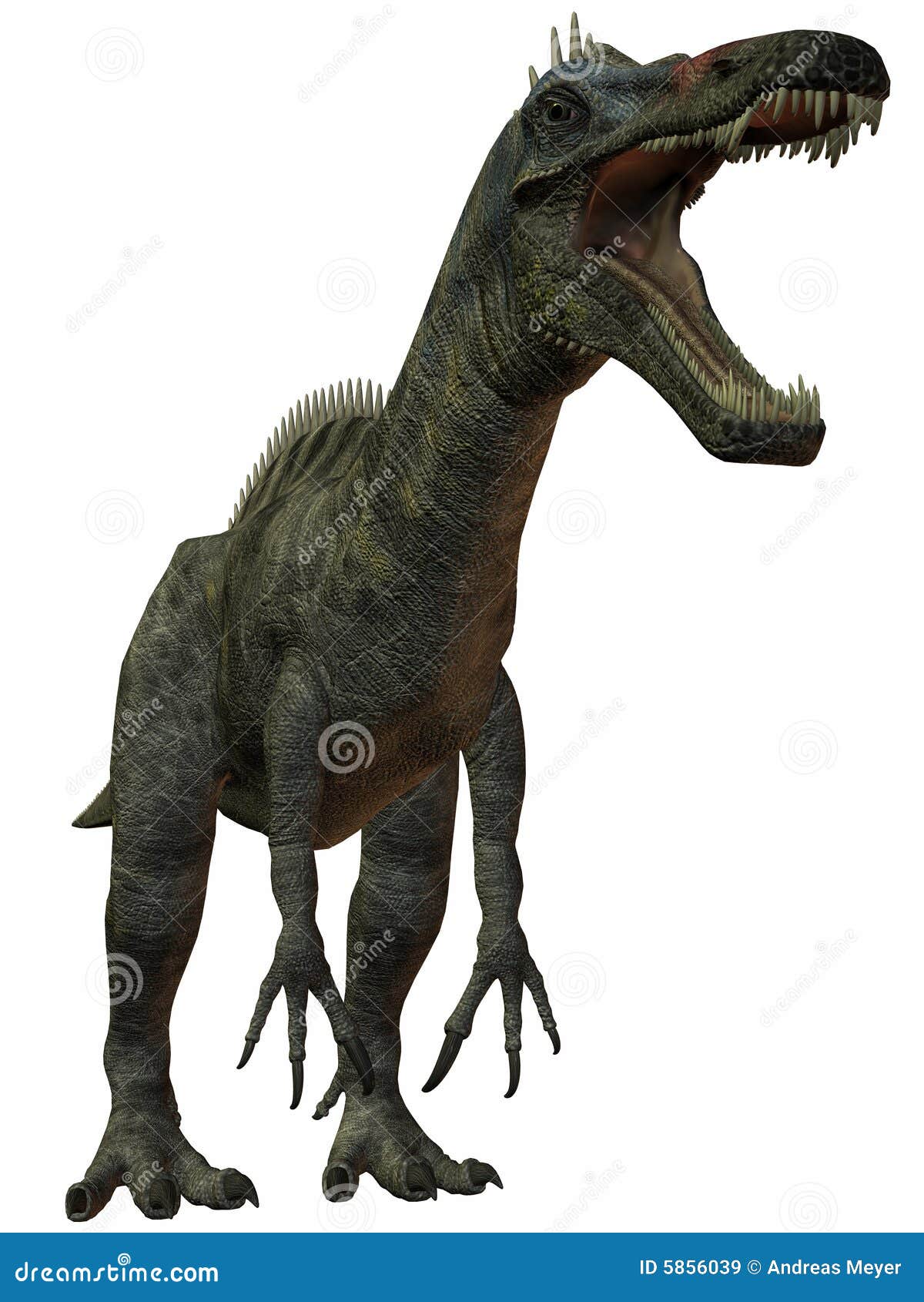 Suchomimus Tenerensis-3D Dinosaur Stock Illustration - Illustration of ...