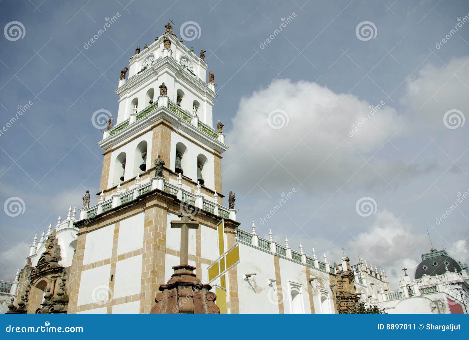 Sucre s cathedral, Bolivia stock image. Image of details - 8897011