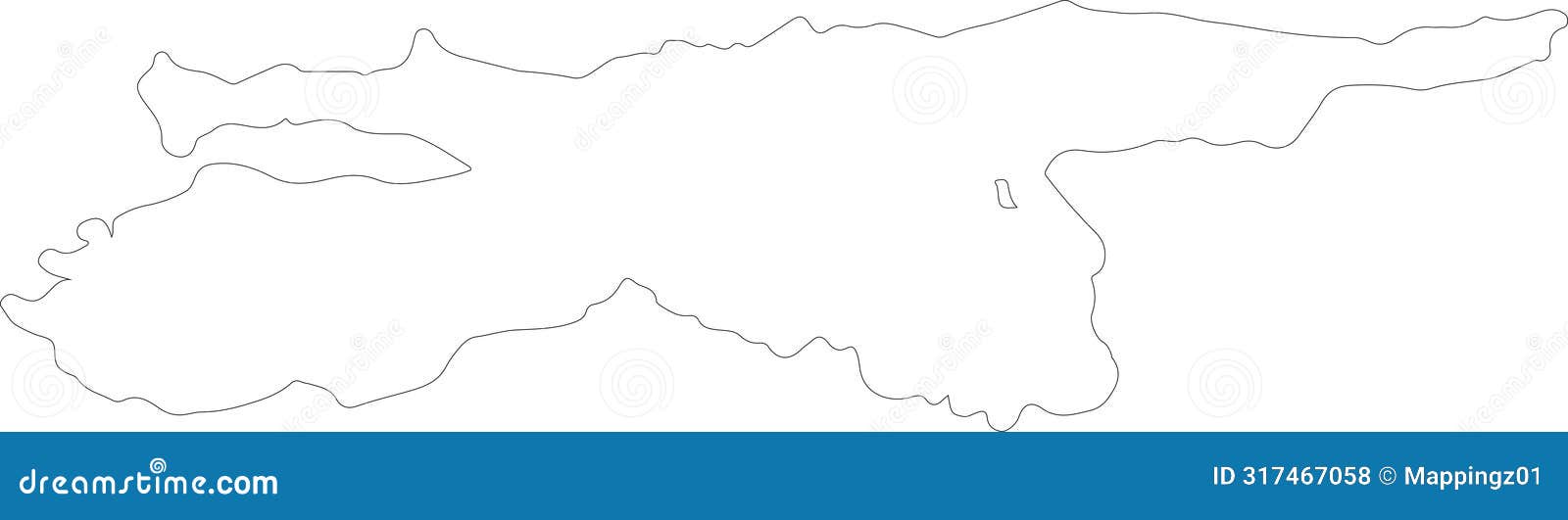 Sucre Venezuela Outline Map Stock Illustration - Illustration of simple ...
