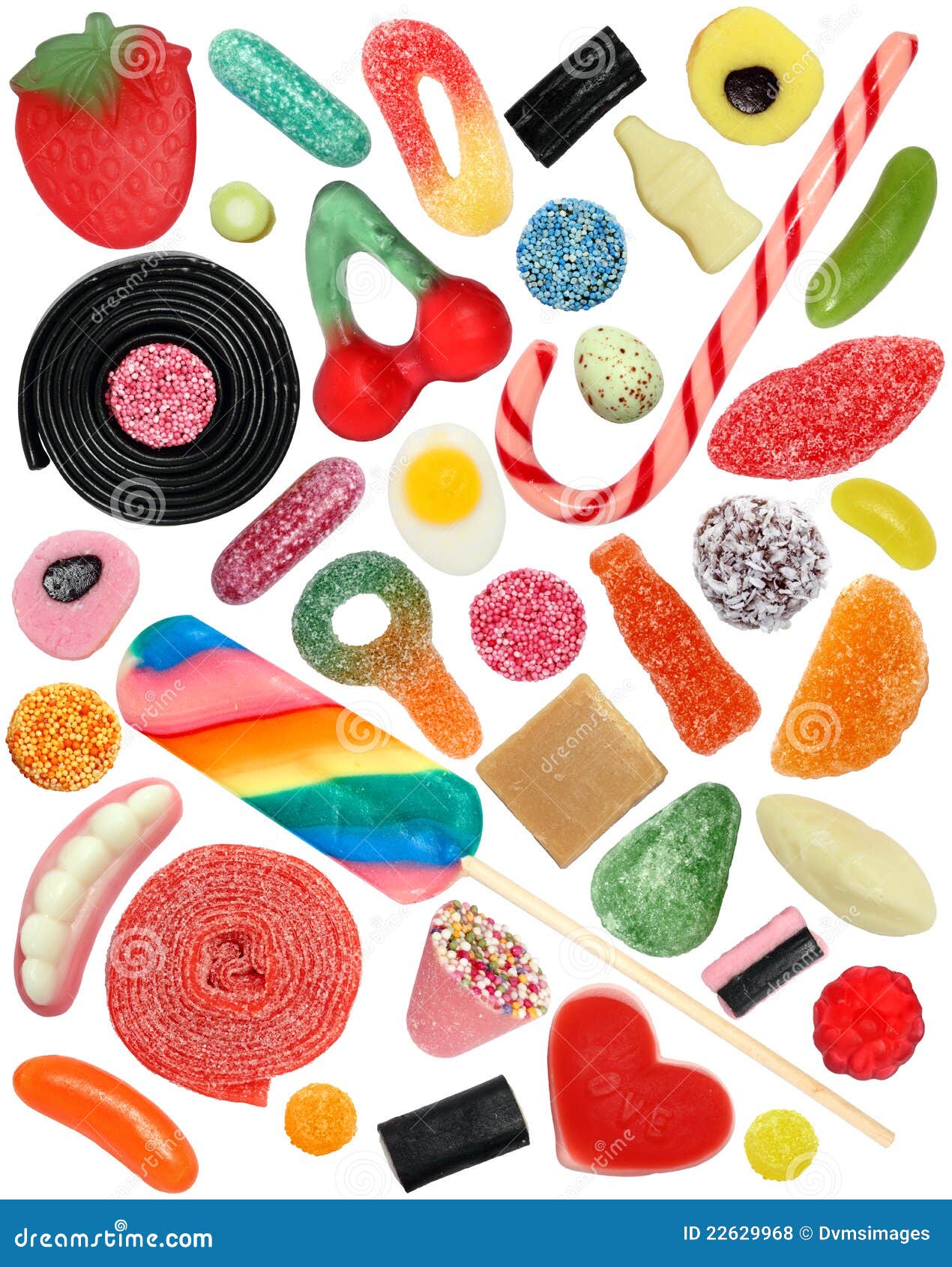 Sucrerie d'isolement photo stock. Image du savoureux - 22629968