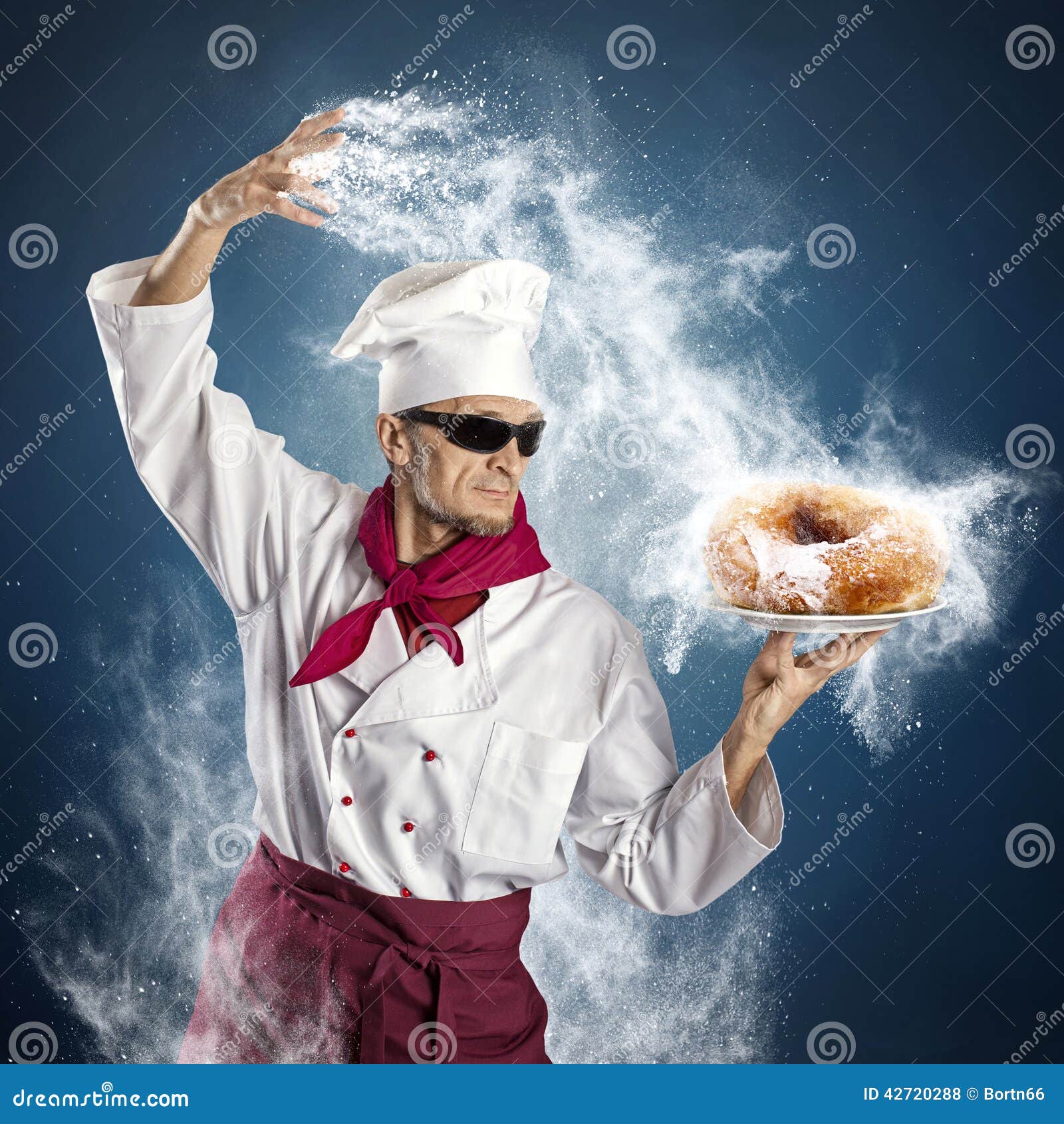 Sucrez le beignet photo stock. Image du beignet, cuisine - 42720288