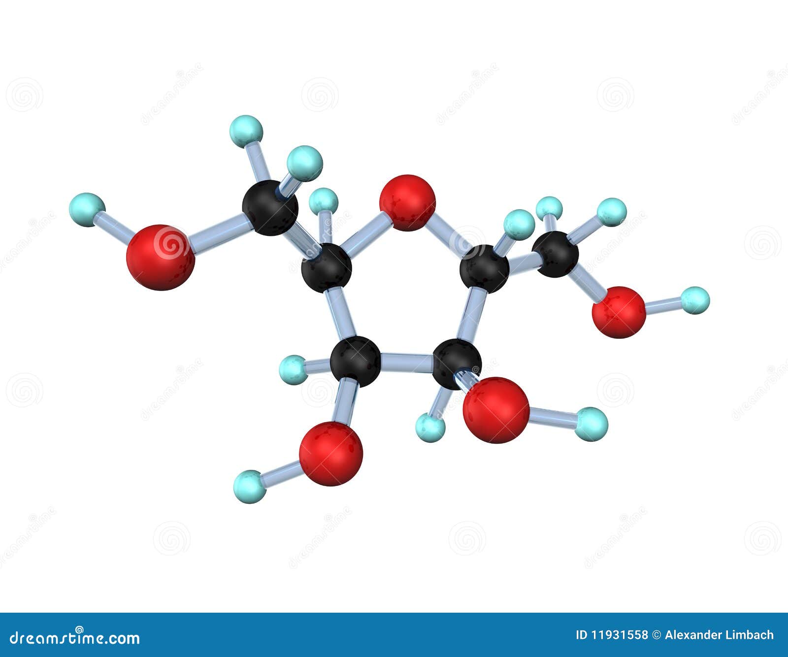 Sucrosa 3D de la molécula stock de ilustración. Ilustración de médico ...