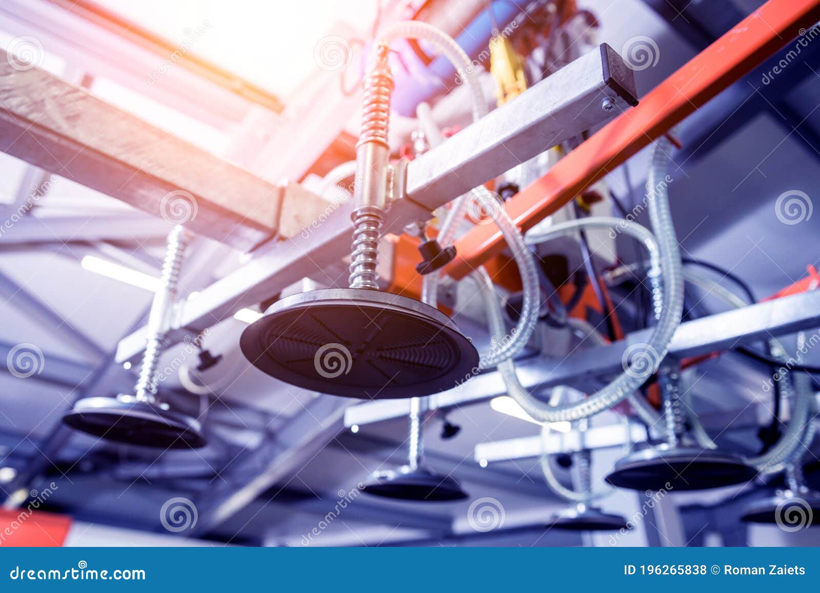 Suction Cups Equipment for Transporting Large Sheets of Metal Stock ...