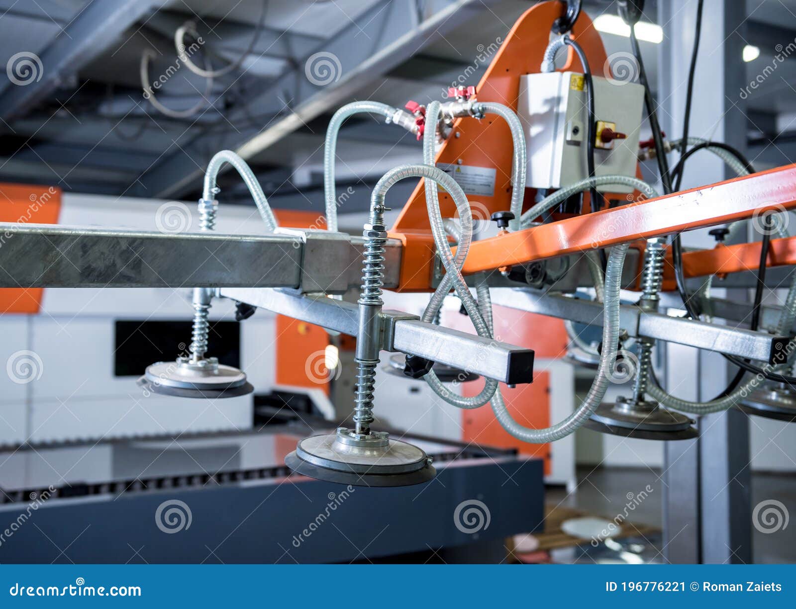 Suction Cups Equipment for Transporting Large Sheets of Metal Stock ...