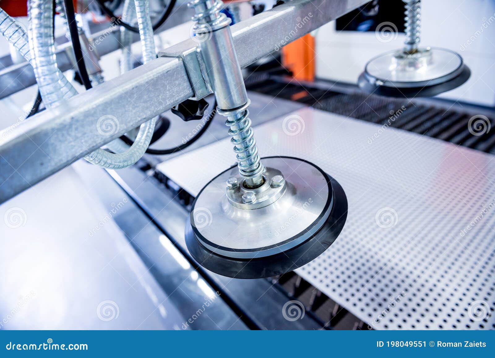 Suction Cups Equipment for Transporting Large Sheets of Metal Stock ...