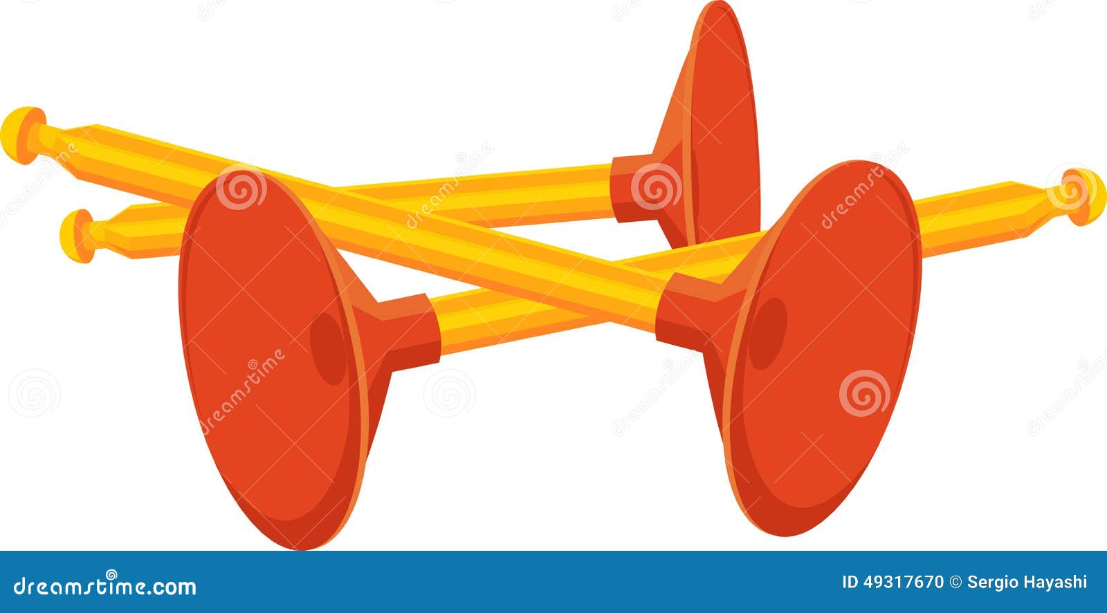 Suction Darts For Dart Gun Vector Illustration | CartoonDealer.com ...