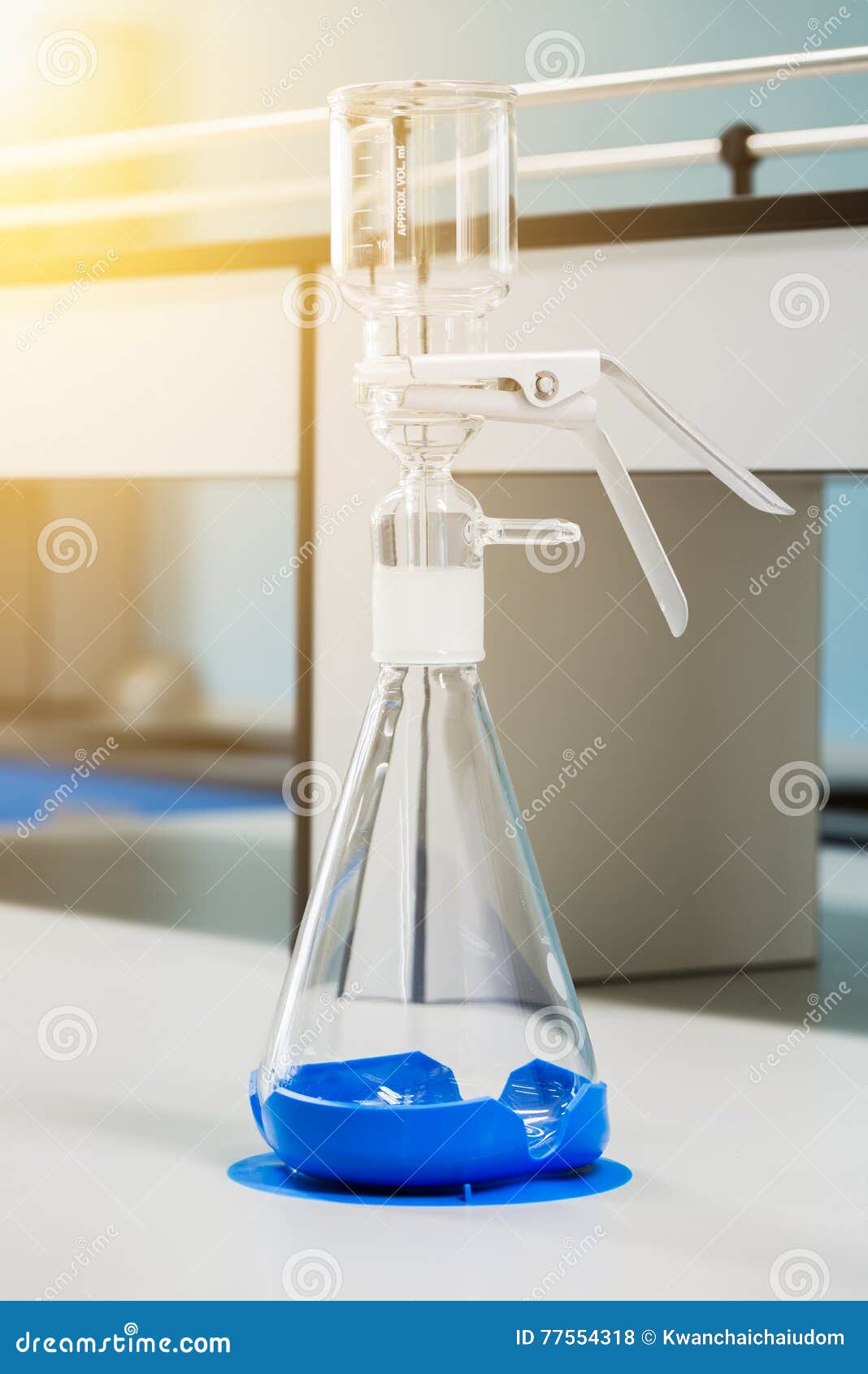 Suction Filter in Laboratory. Stock Photo - Image of chemical, medical ...