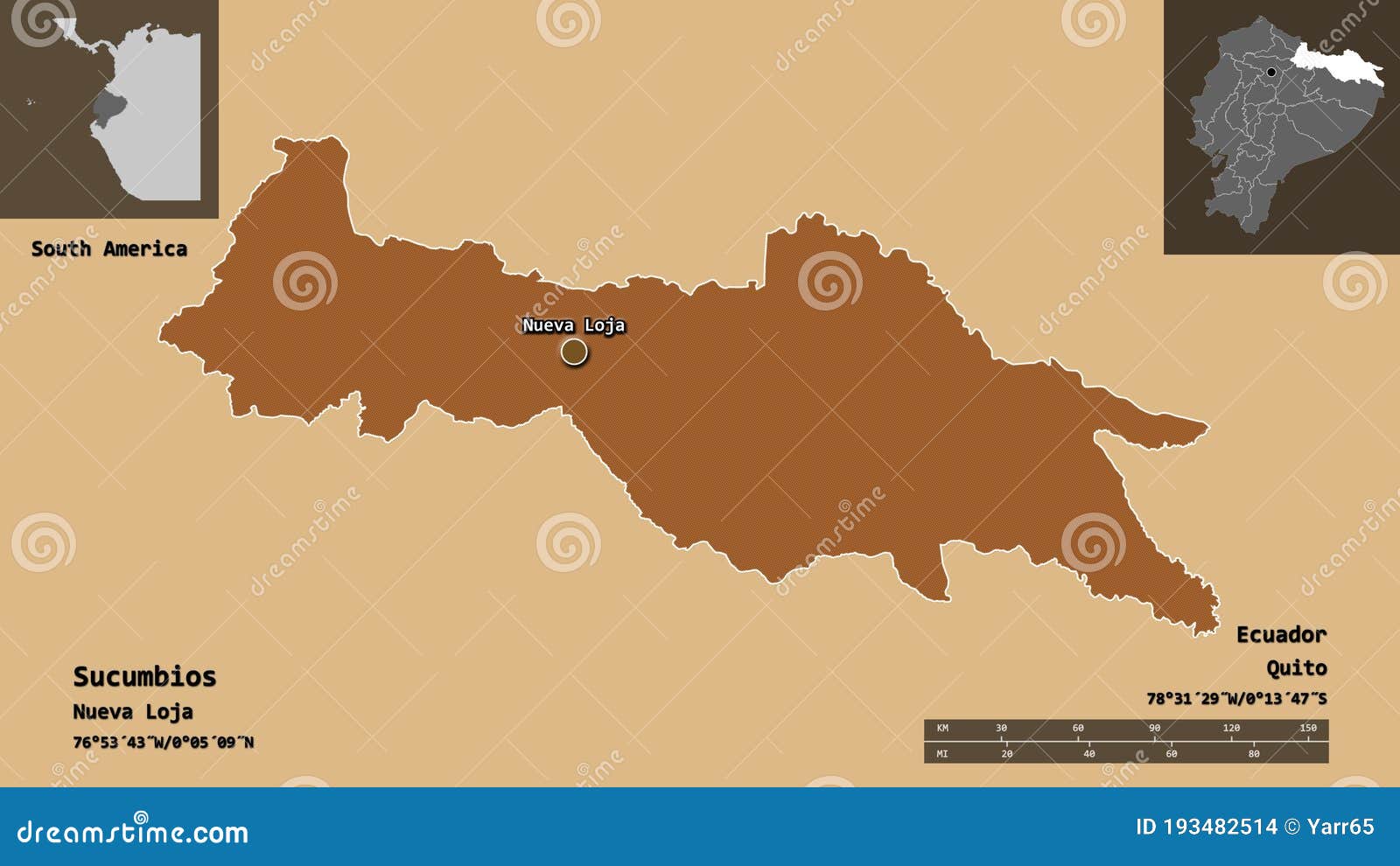 Sucumbios, Province of Ecuador,. Previews. Pattern Stock Illustration ...