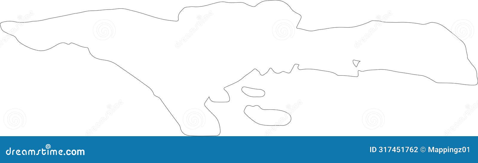 Sud Haiti outline map stock illustration. Illustration of territory ...