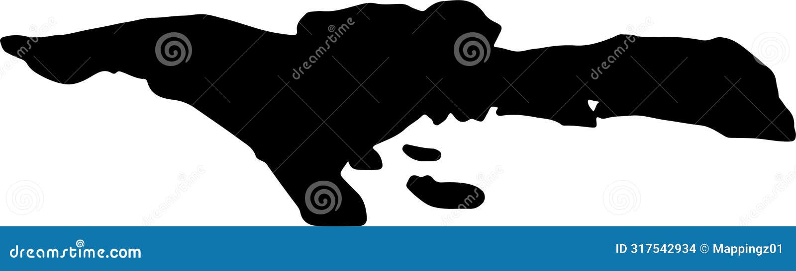 Sud Haiti Silhouette Map with Transparent Background Stock Vector ...