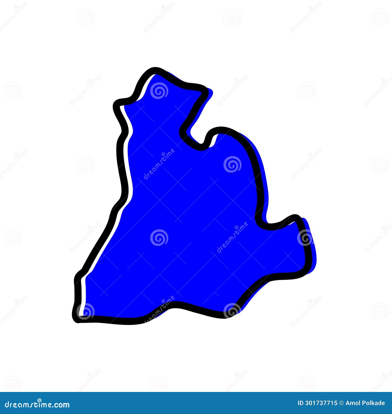 Sud-Ubangi Province of the Democratic Republic of the Congo Vector Map ...