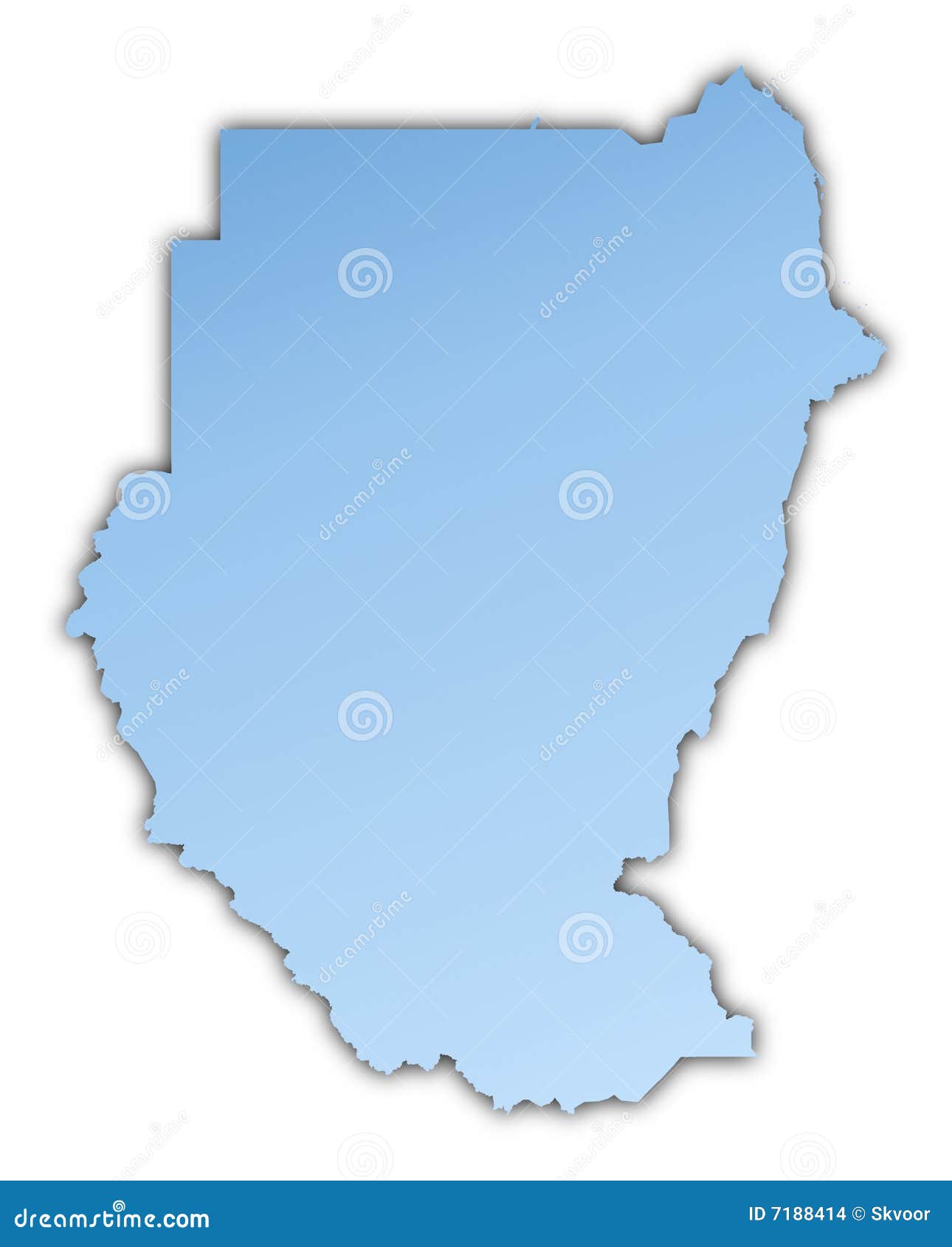 Sudan map stock illustration. Illustration of blur, blue - 7188414
