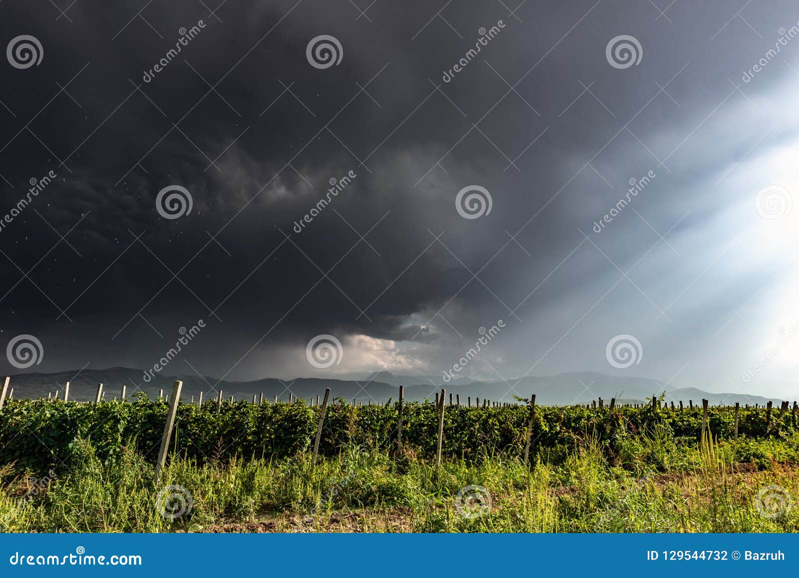 Sudden Change of Weather, Tornado Coming Stock Photo - Image of land ...