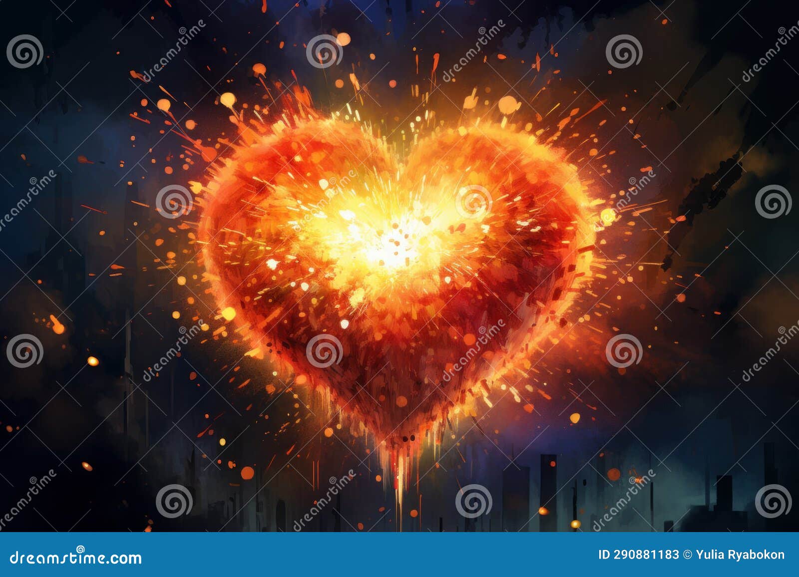 Heart Explosion Storyboard Sprite Set For Animation. Cartoon Vector ...