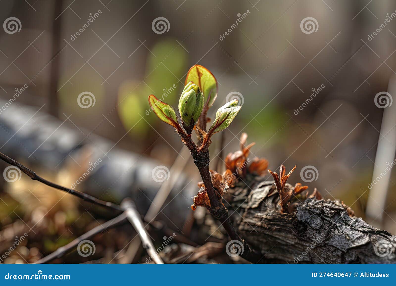 Sudden Rush of Activity and Growth in a Leaf, with New Shoots Budding ...