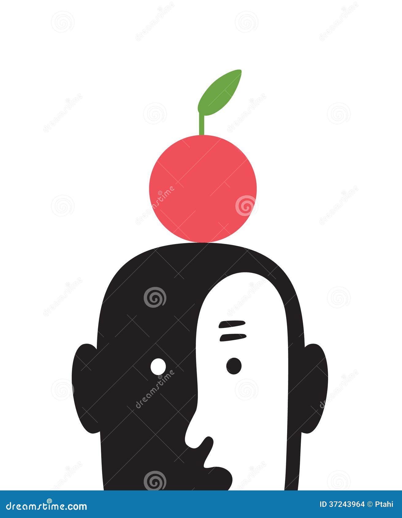 Sudden thought. stock vector. Illustration of thought - 37243964