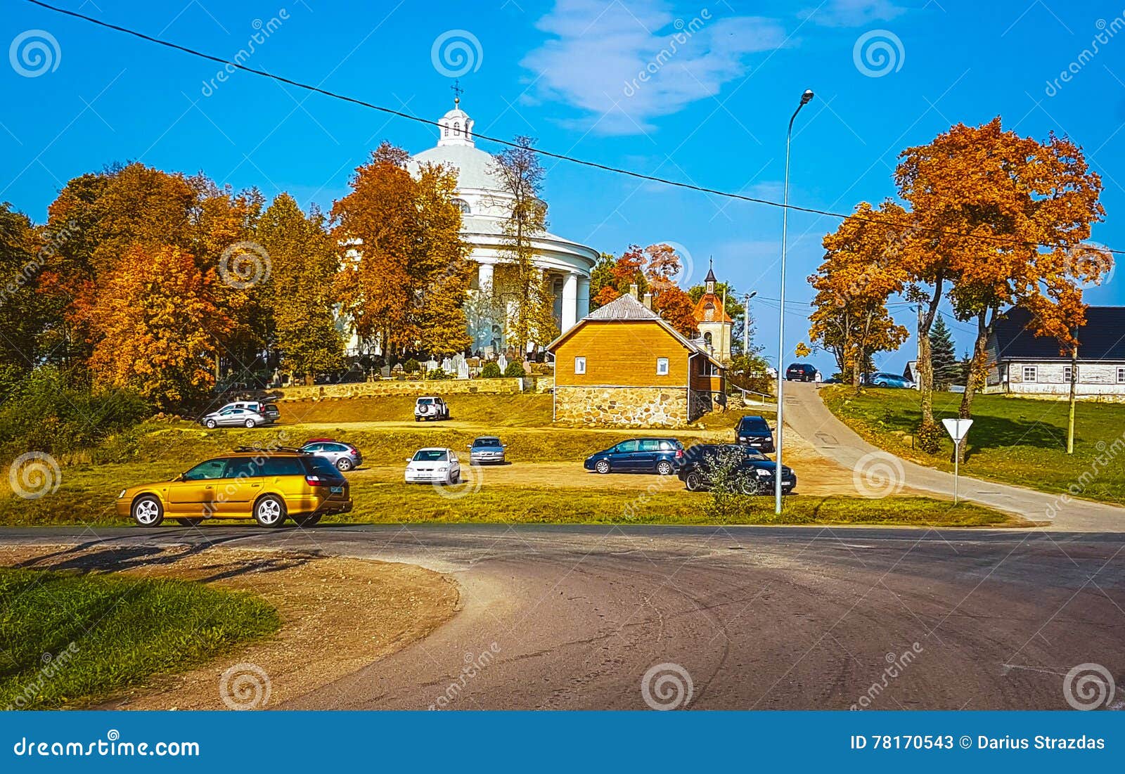 Suderve city fall time stock image. Image of baltic, fall - 78170543