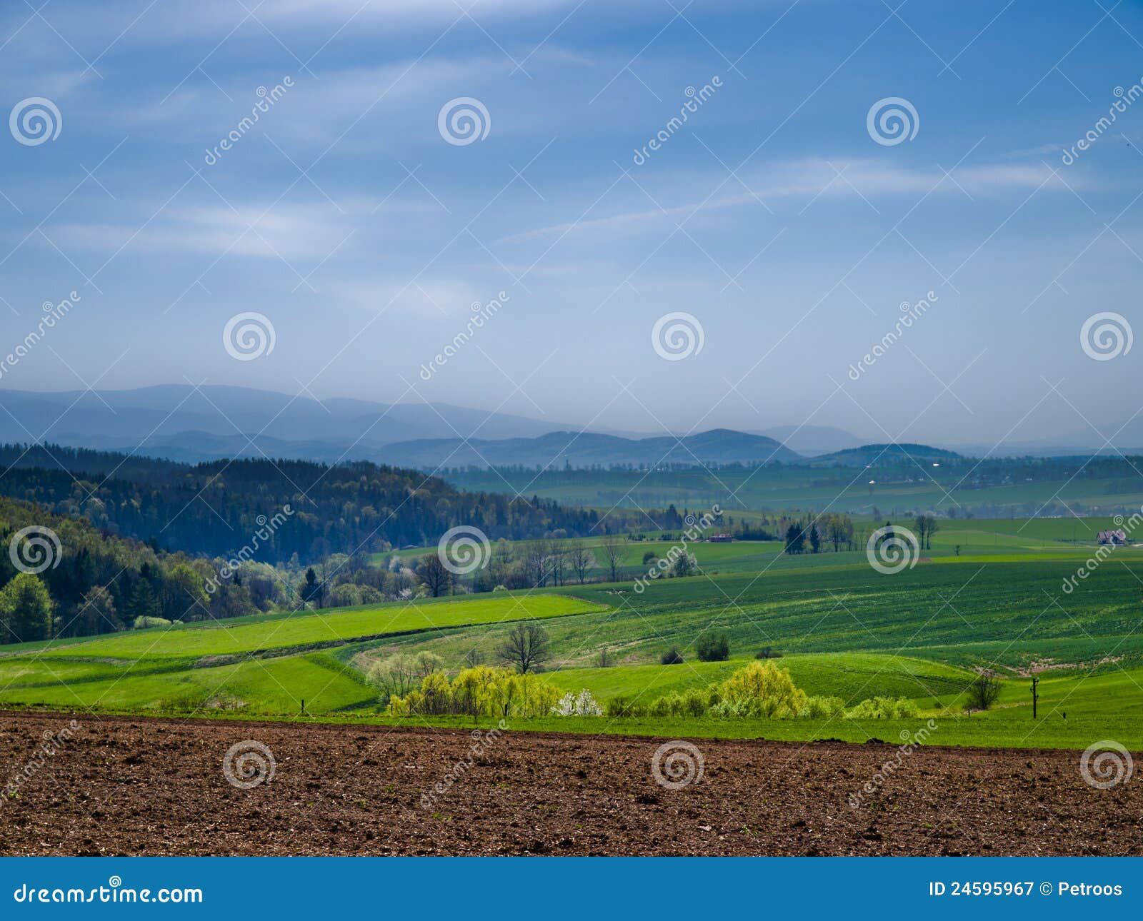 Sudeten mountains stock image. Image of sudeten, spring - 24595967