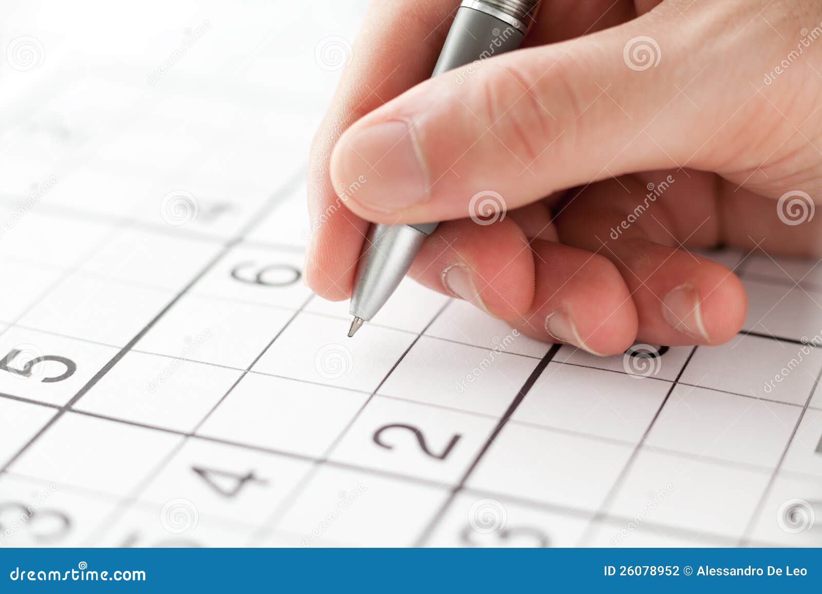 Sudoku stock photo. Image of game, writing, selective - 26078952