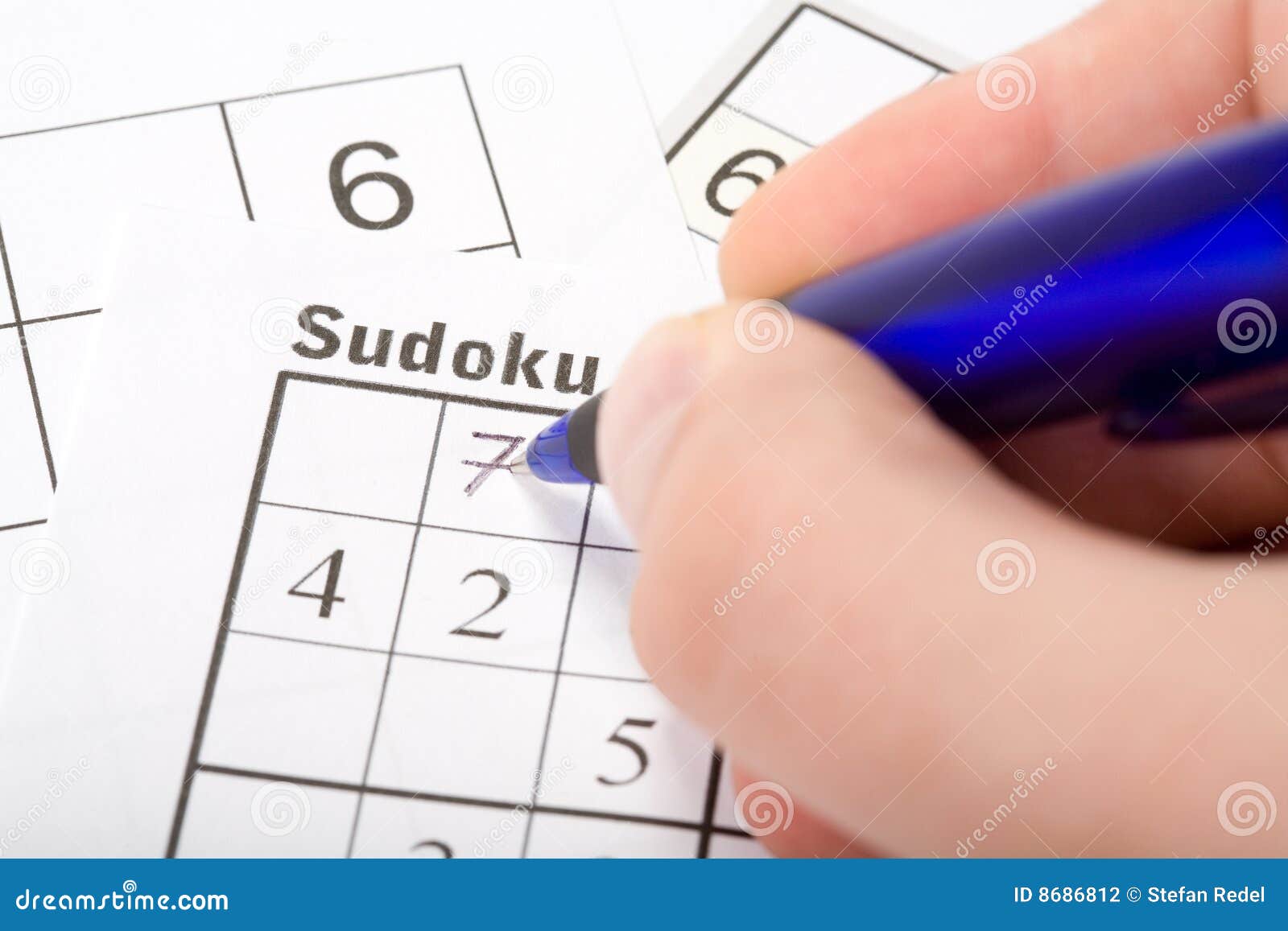 Sudoku stock photo. Image of utensil, spaces, holds, holding - 8686812