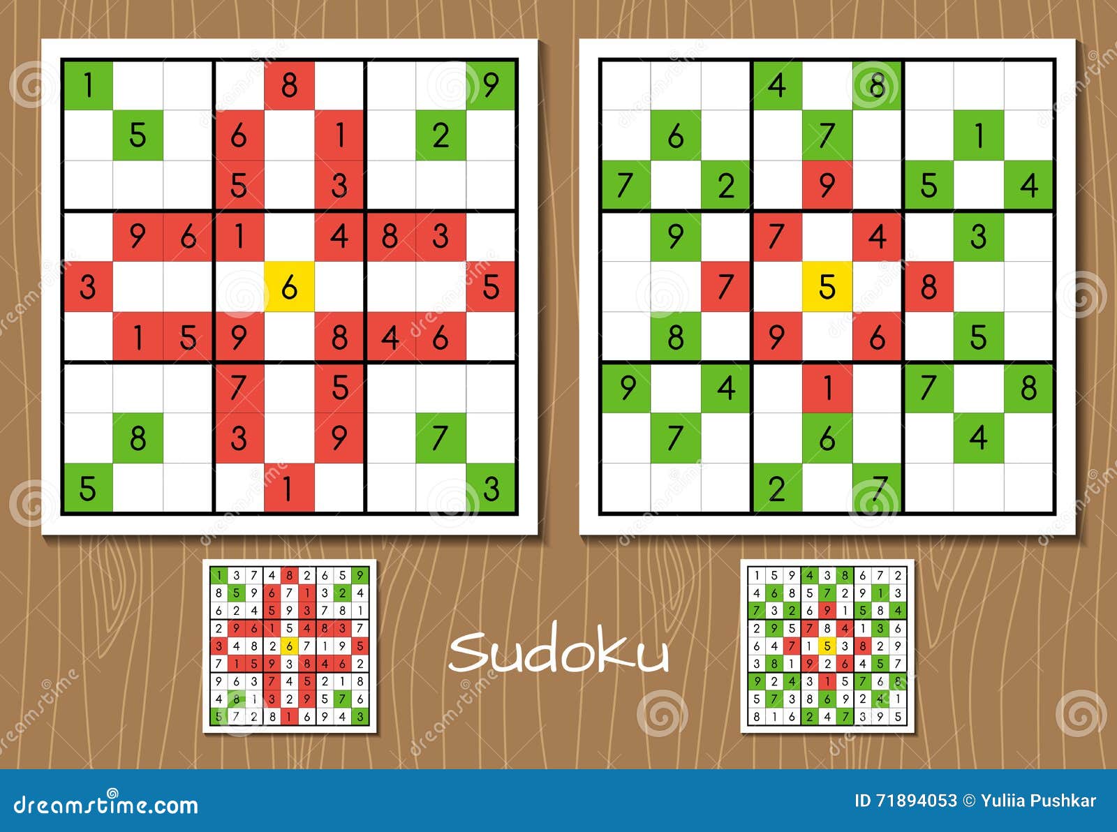 Sudoku Hard Level Vector Set Stock Vector - Illustration of draw, guess ...