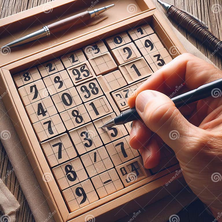 4 1 Sudoku a Number Puzzle Game Where Ou Must Fill in a Grid so Stock Image - Image of sudoku ...