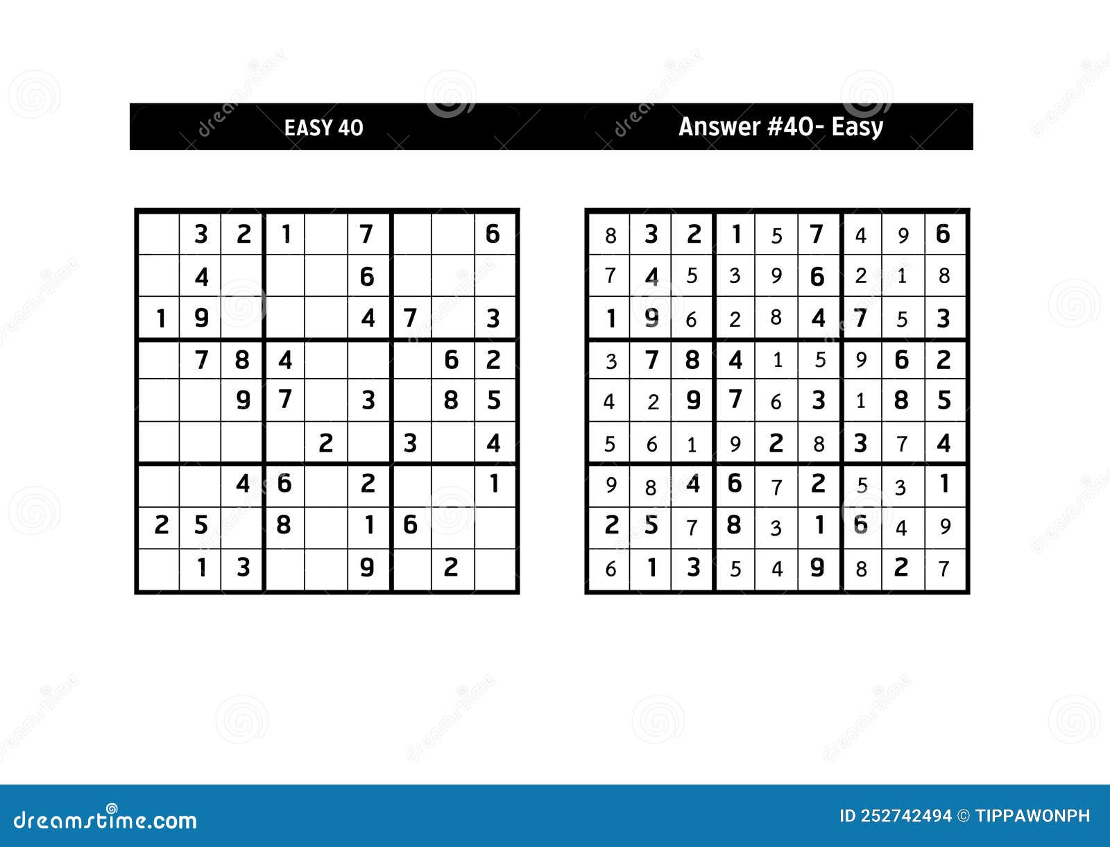 Sudoku puzzle game. stock illustration. Illustration of drawing - 252742494