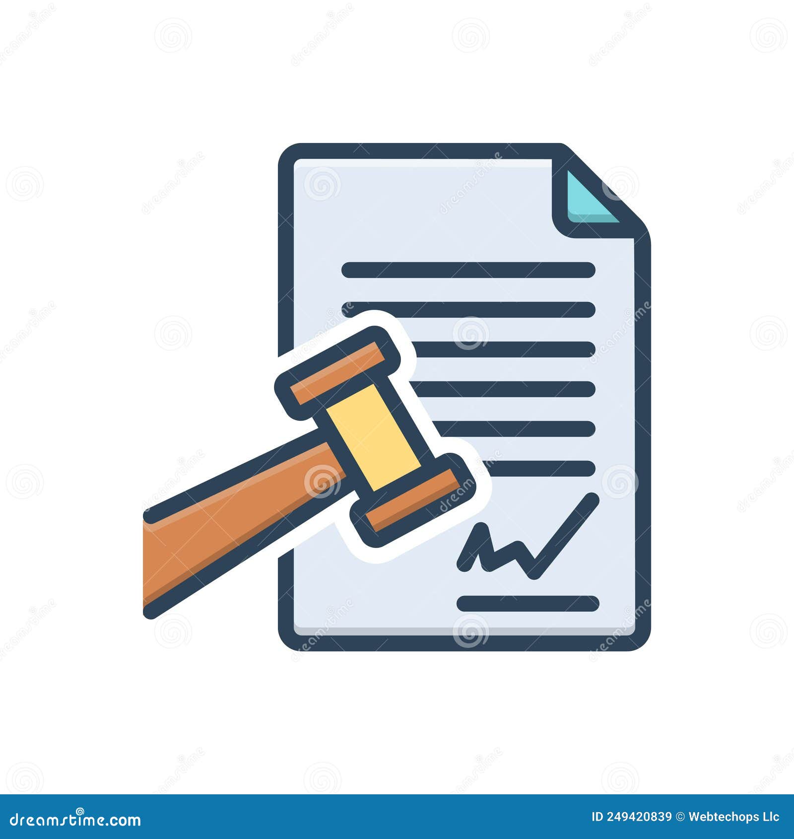 Color Illustration Icon for Sue, File a Claim and Prosecute Stock ...