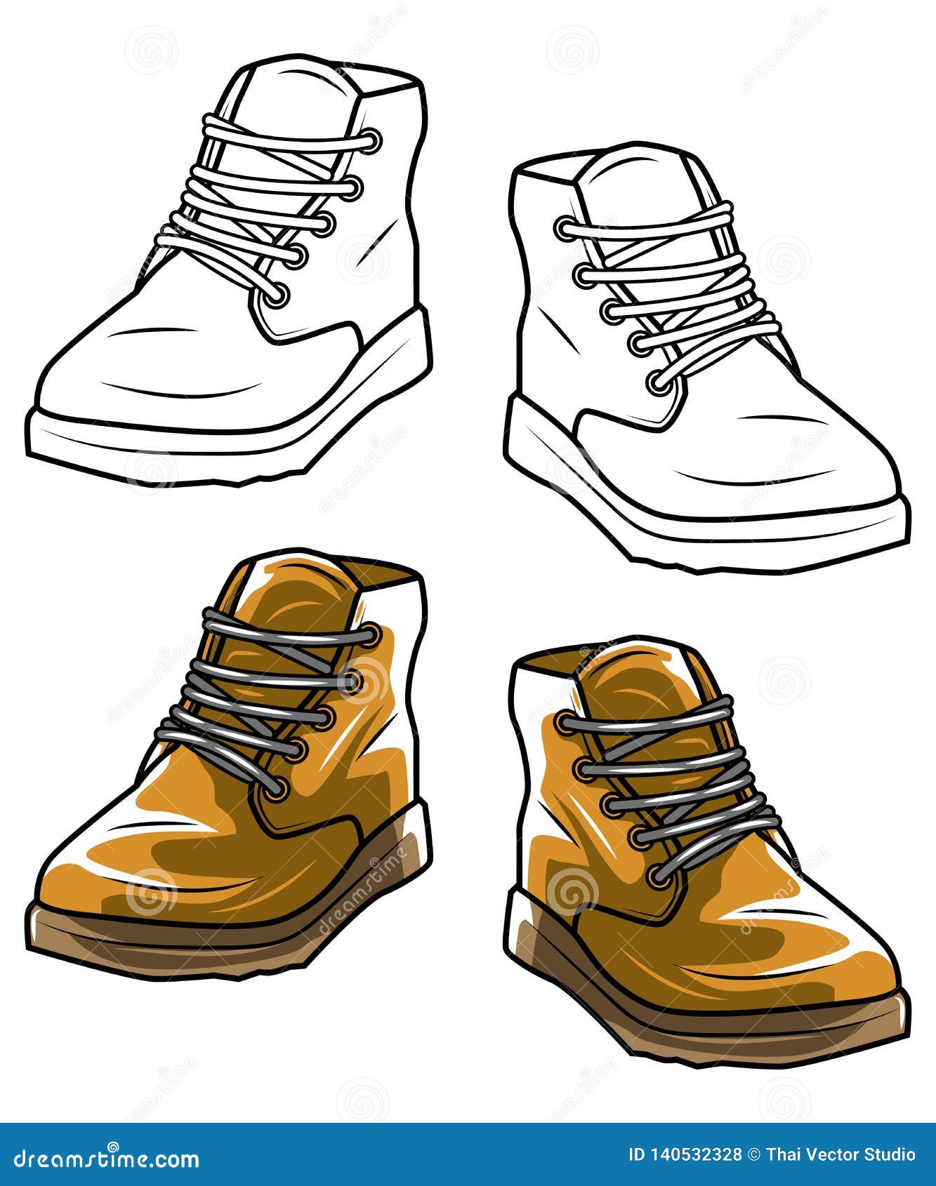 Suede ankle boot mens stock illustration. Illustration of side - 140532328