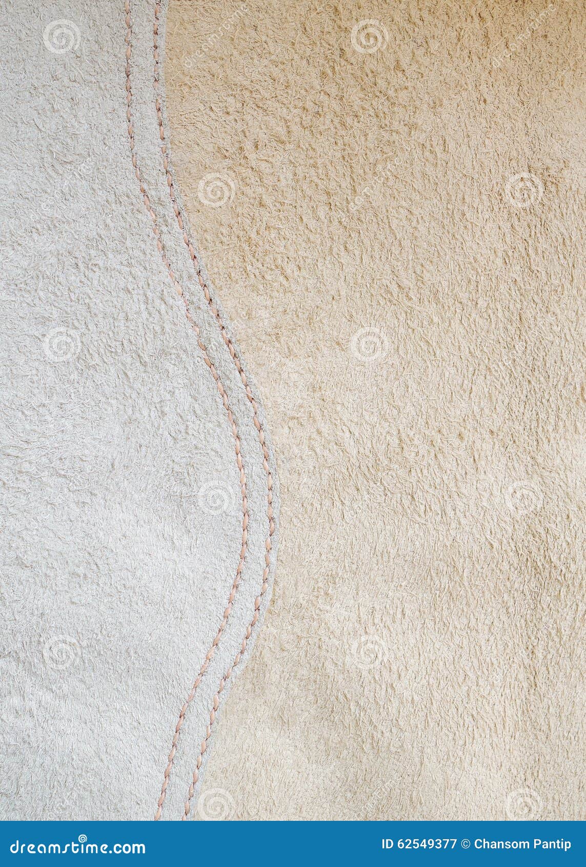 Suede Leather Texture with Curve Stitches Stock Image - Image of ...