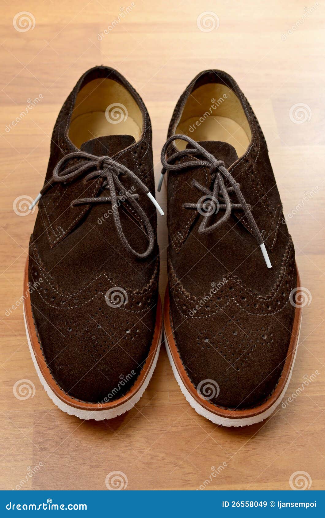 Suede shoe stock image. Image of lace, floor, sneakers - 26558049