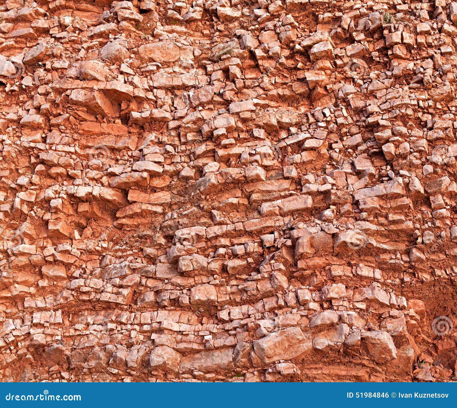 Suelo rocoso rojo foto de archivo. Imagen de terracota - 51984846