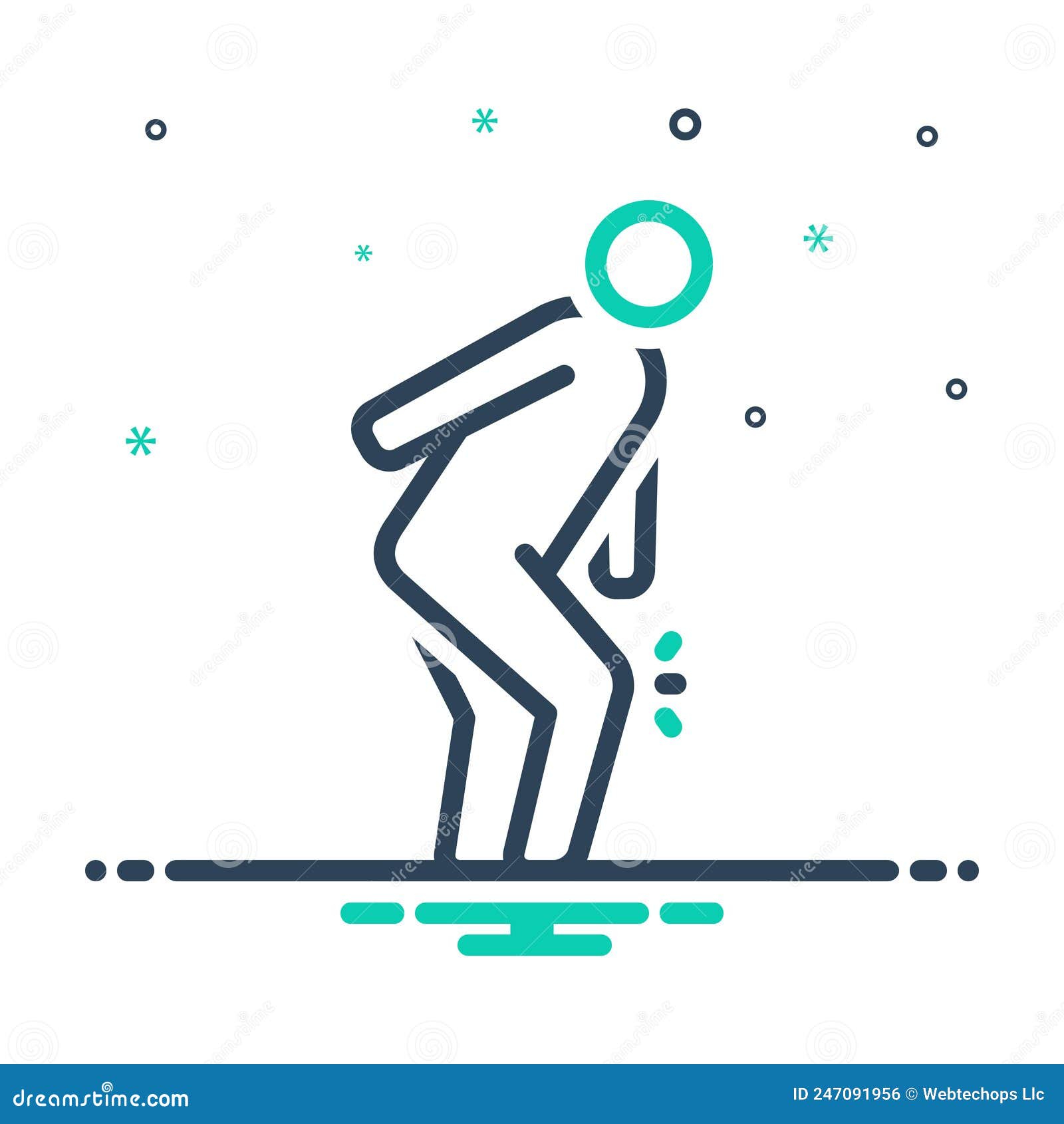 Mix Icon for Suffer, Pain and Suffering Stock Vector - Illustration of ...