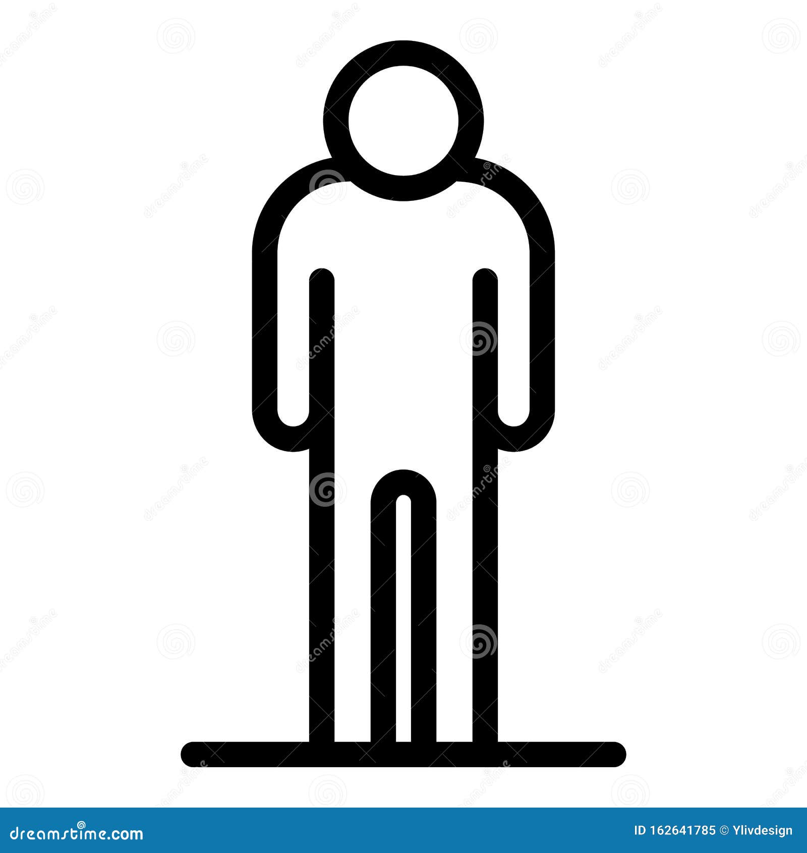 Suffer Sad Man Icon, Outline Style Stock Vector - Illustration of ...