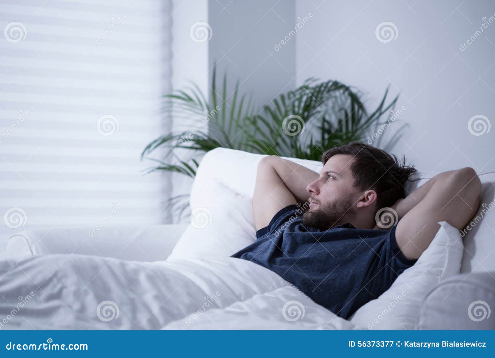 Suffering from insomnia stock image. Image of depression - 56373377