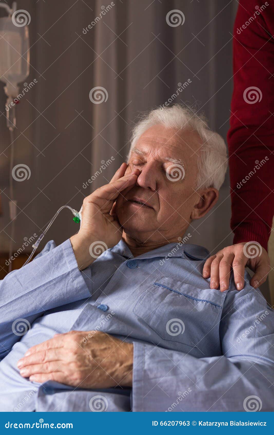 Suffering from Serious Illness Stock Image - Image of affinity, father ...