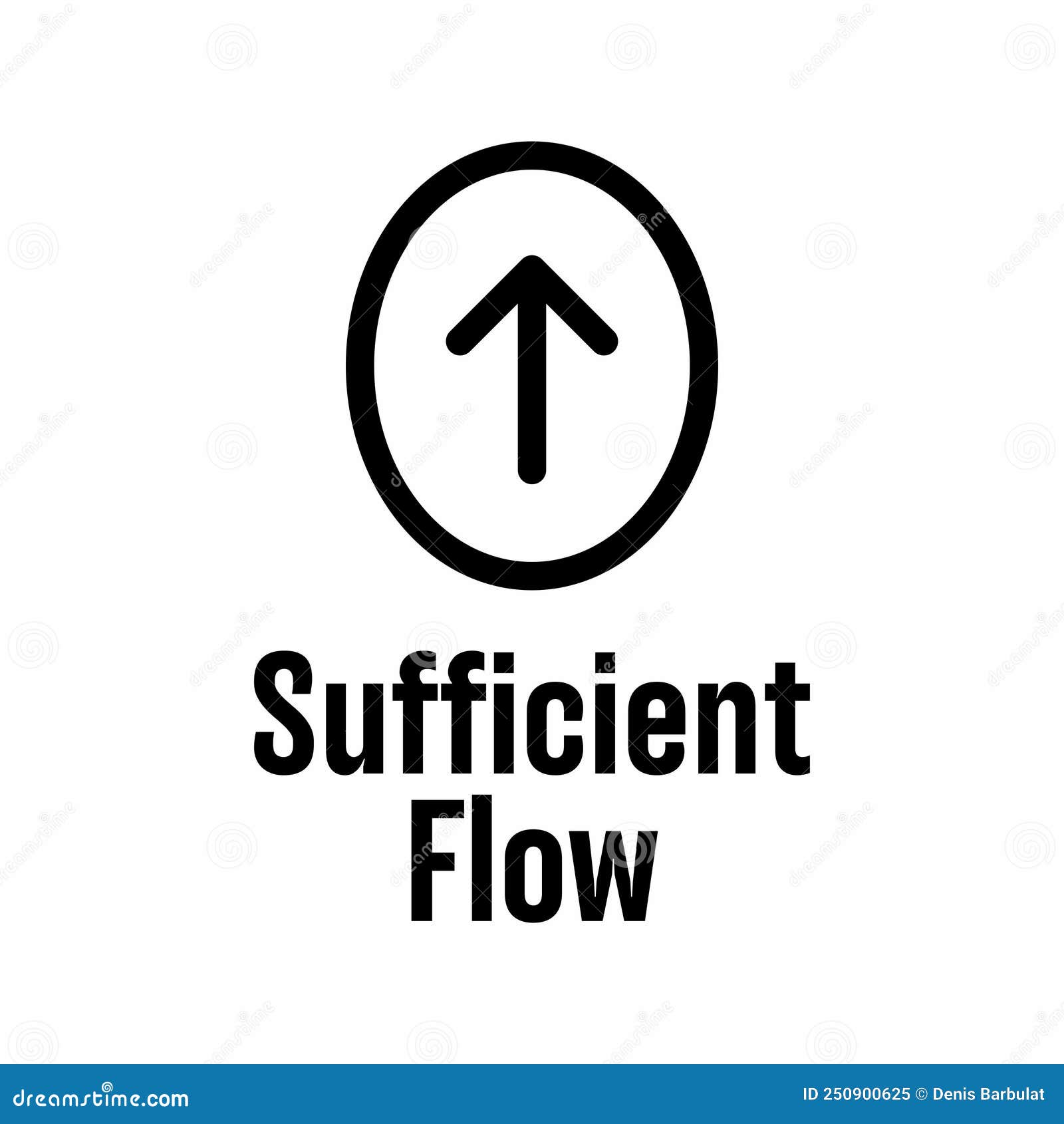 Sufficient Flow Vector Information Sign Stock Vector - Illustration of ...