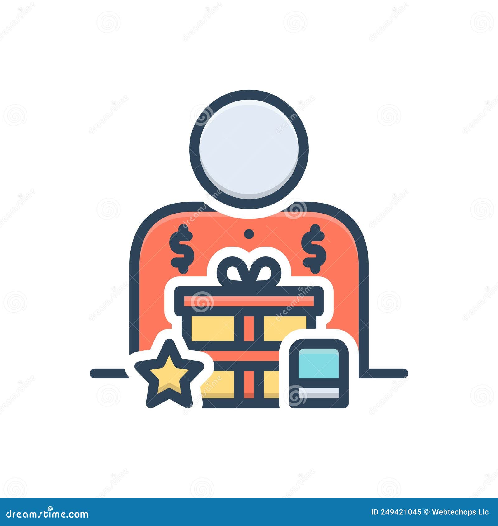 Color Illustration Icon for Sufficient, Adequate and Ample Stock ...