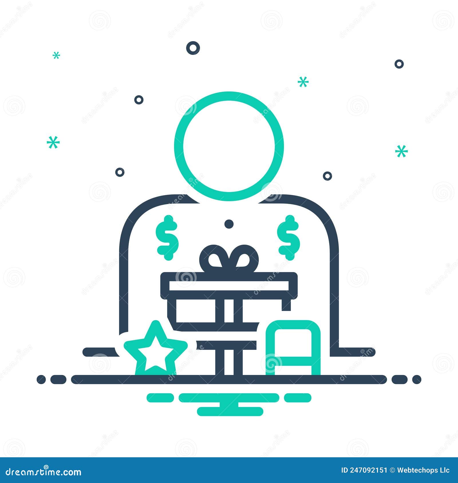 Mix Icon for Sufficient, Adequate and Ample Stock Vector - Illustration ...