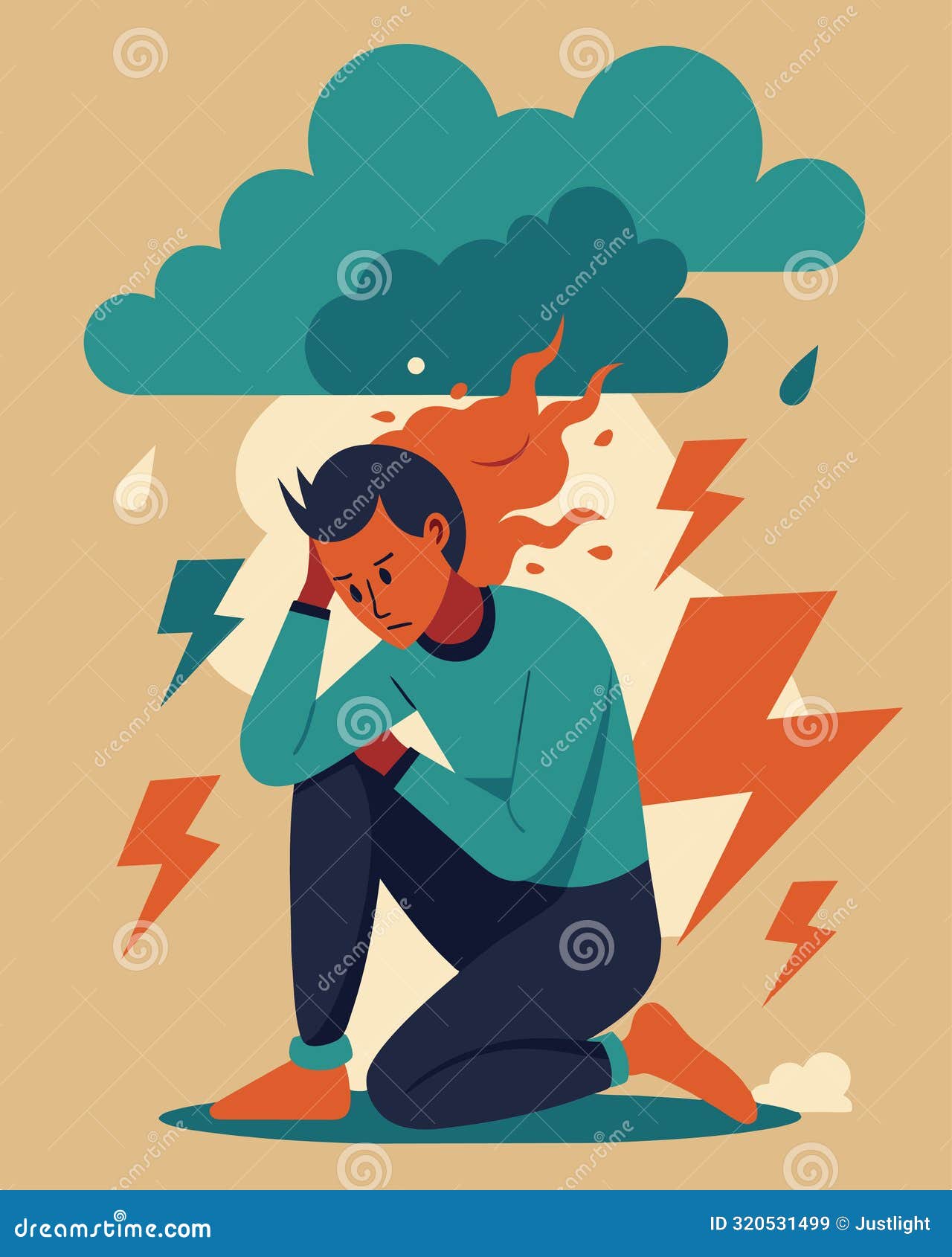 Helpless Person - Female Explorer Scientist Cartoon Vector Stock ...